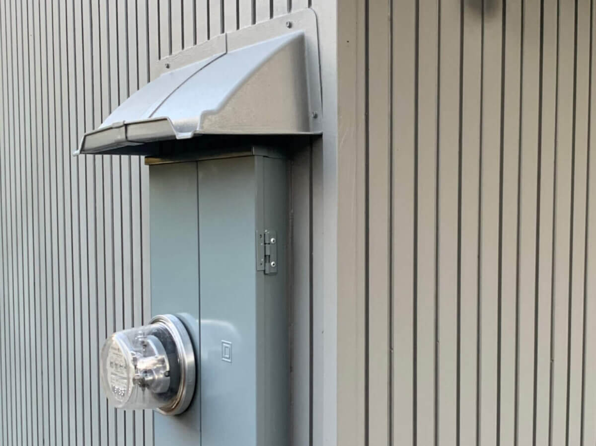 Electric Panel Rain Hood Protects Switchgear. Eliminates Shorts.